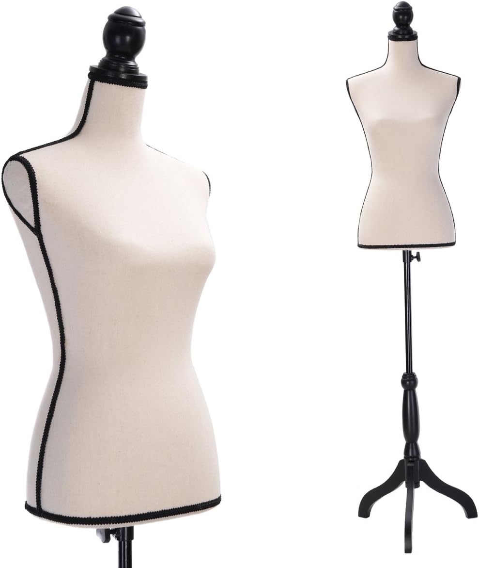 Amazon.com: Mannequin,Dress Form Female Sewing Mannequin Torso with ...