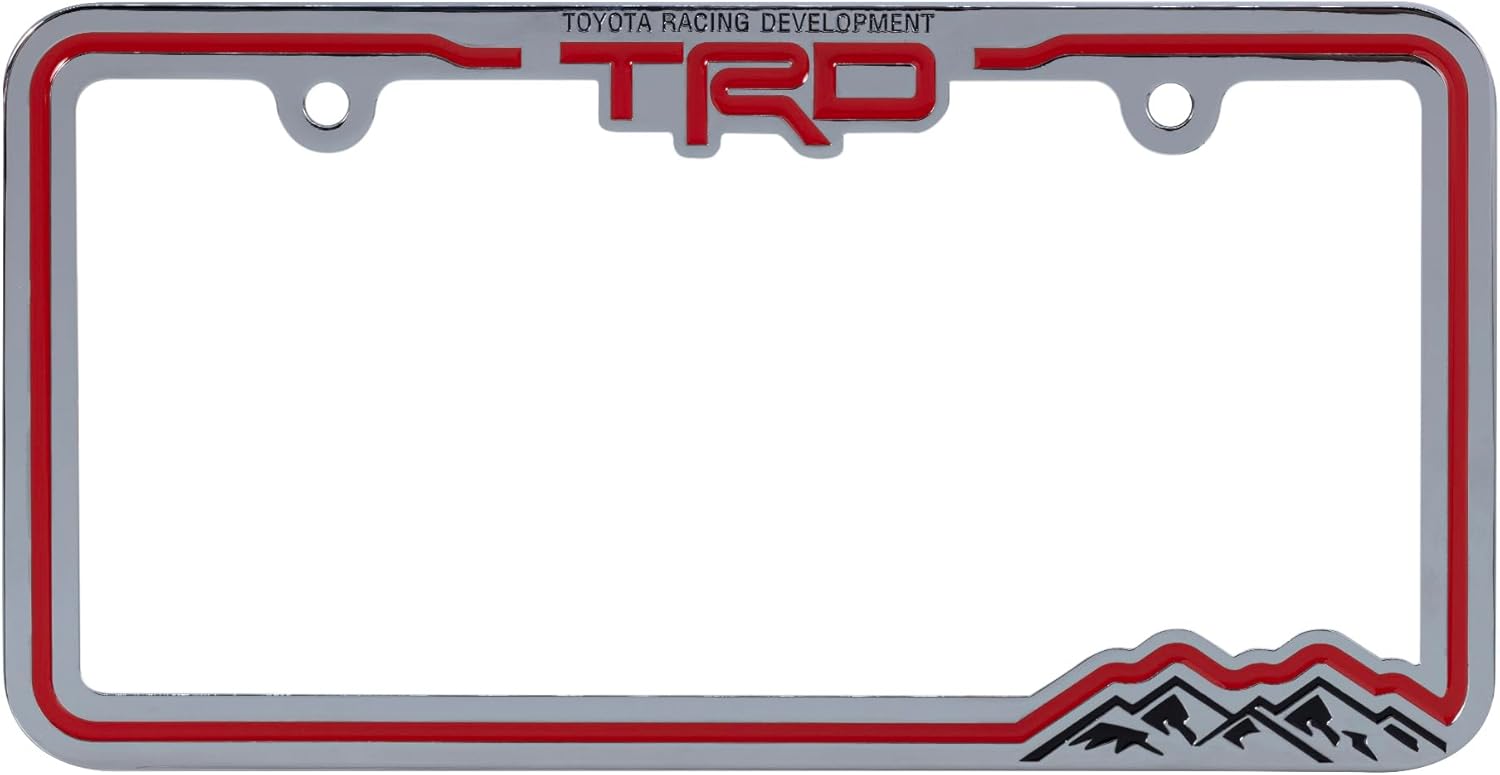 Amazon.com: CHROMA 042612 Racing Development TRD Metal License Plate ...