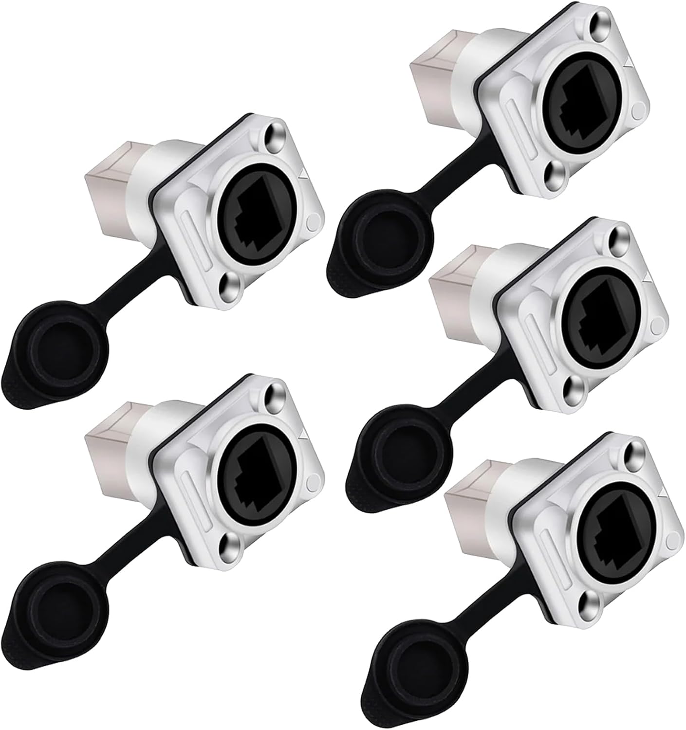 Amazon.com: PENGLIN 5PCS Shielded RJ45 Panel Mount Socket, Waterproof ...