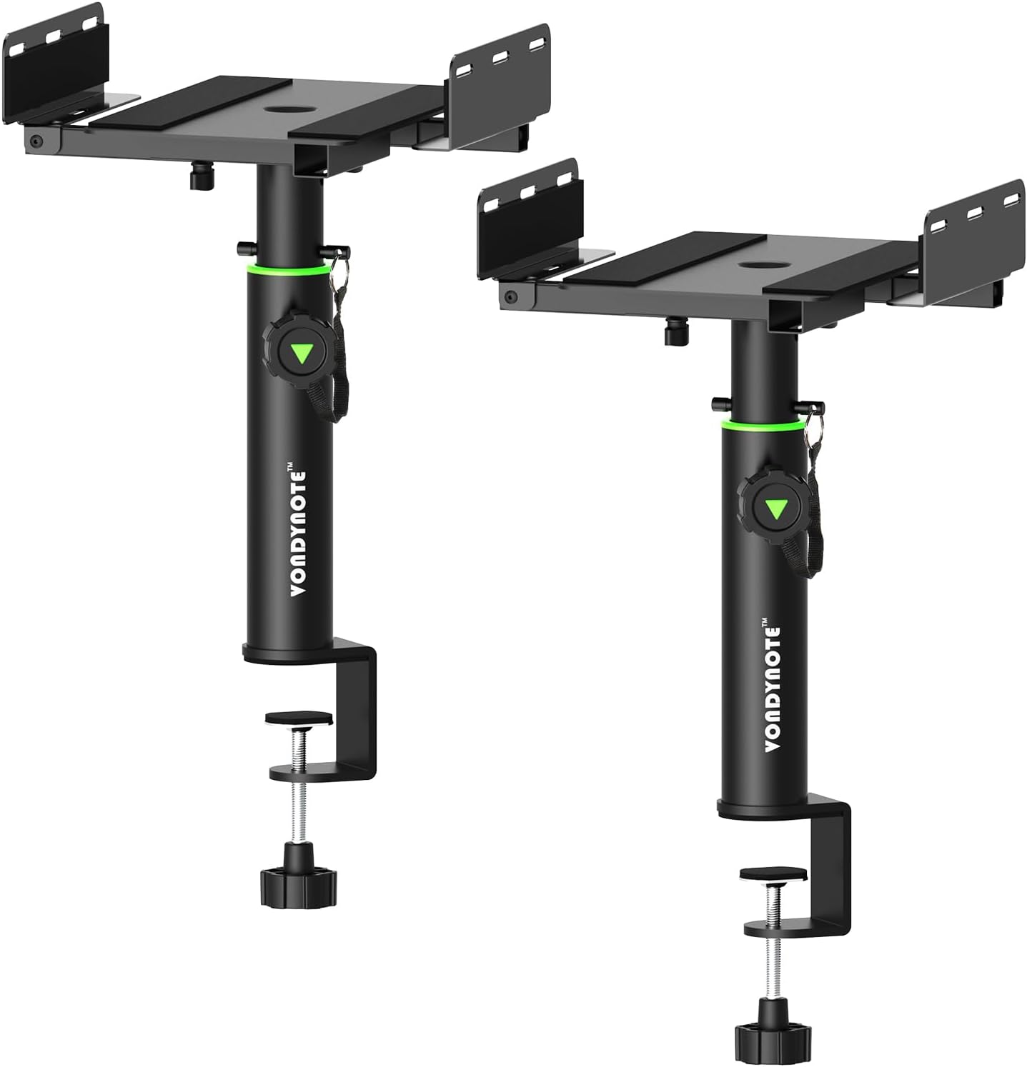 Amazon.com: Vondynote Set of 2 Dual Side Clamping Studio Monitor Stands ...