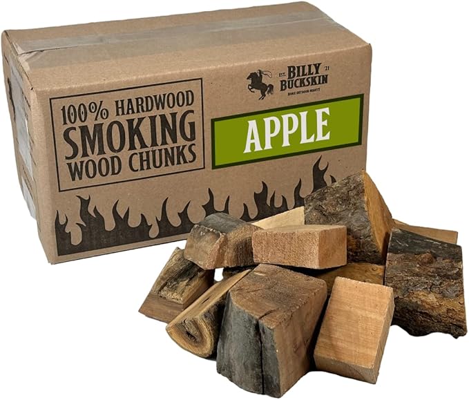 Amazon.com : Apple Smoking Wood Chunks by Billy Buckskin Co. | All ...