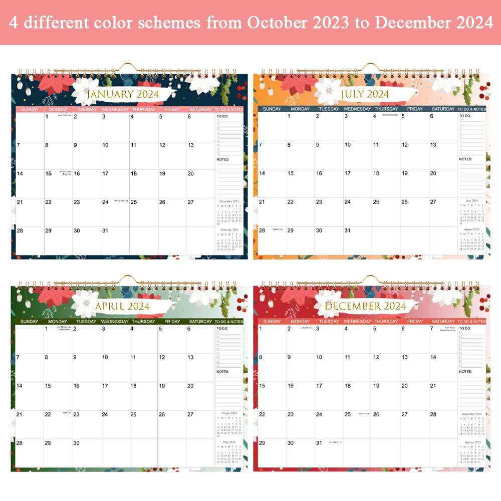 Snapklik.com : 2024 Calendar - Wall Calendar 2024 Monthly Planner From ...