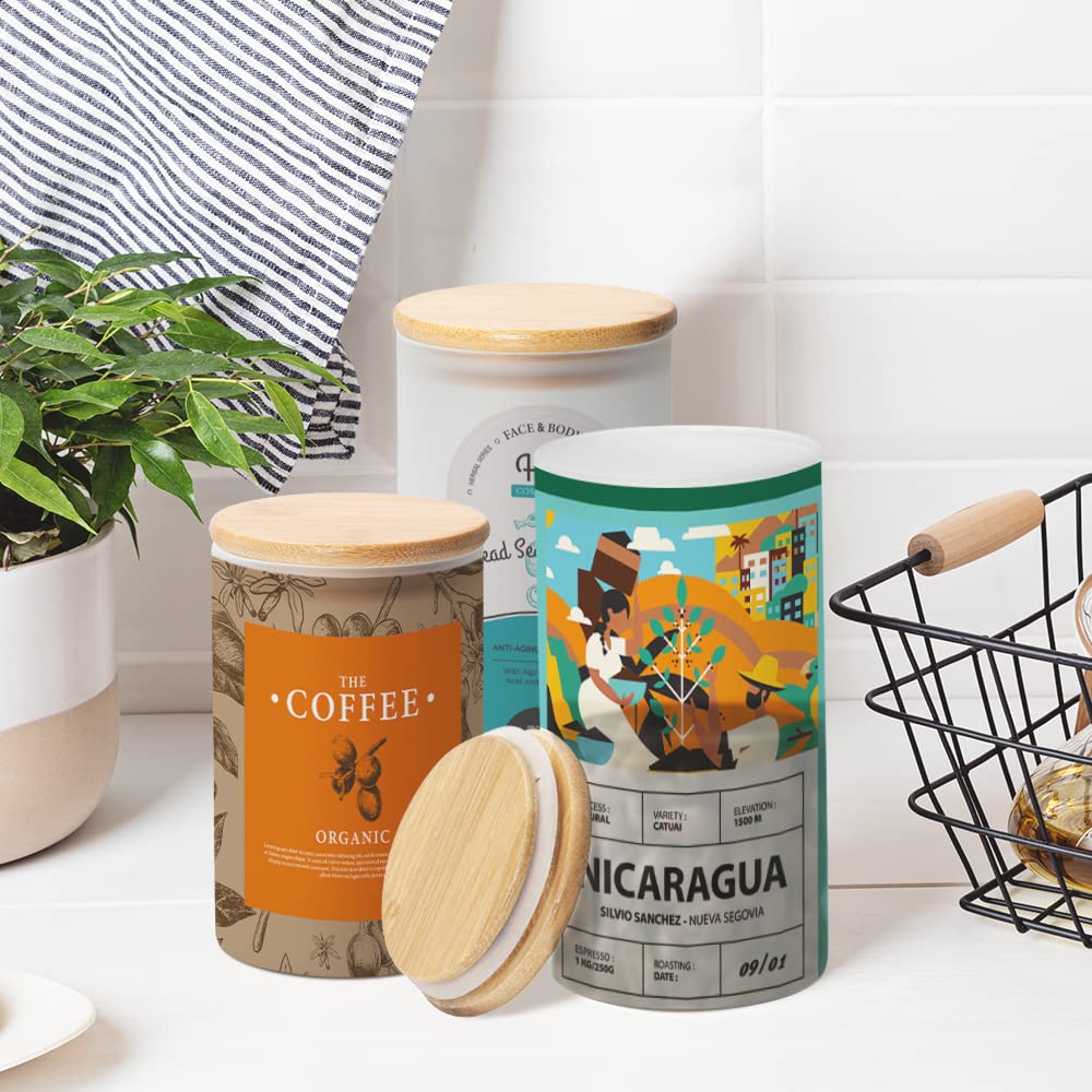 PYD Life Sublimation Storage Jars Glass Blanks Tumbler Food Canisters ...