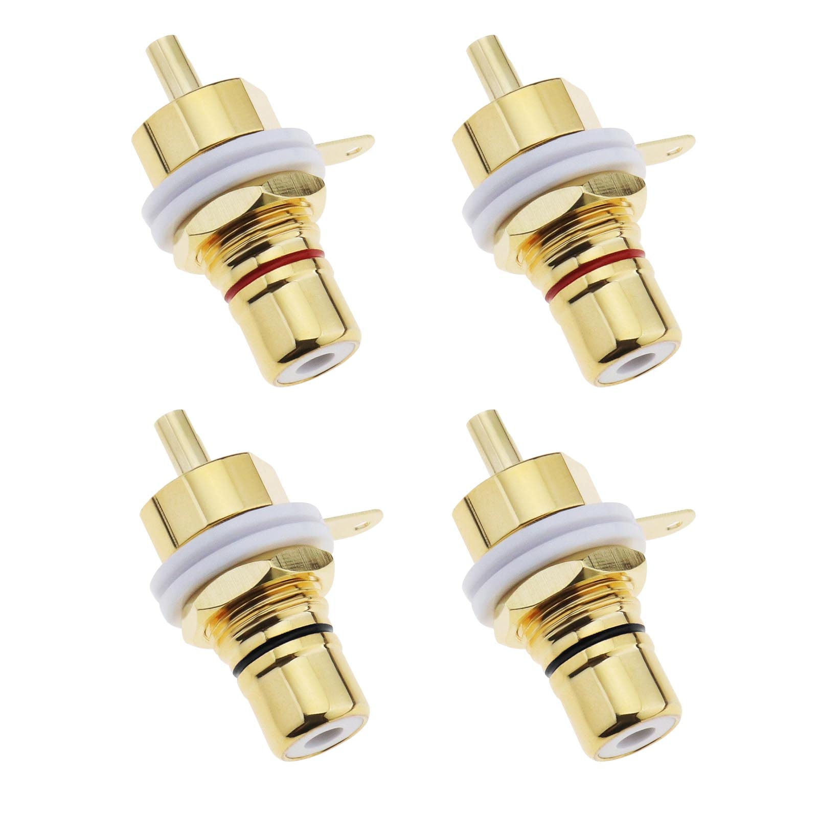 Amazon.com: The Lord of the Tools 4PCS RCA Socket Copper RCA Jack ...