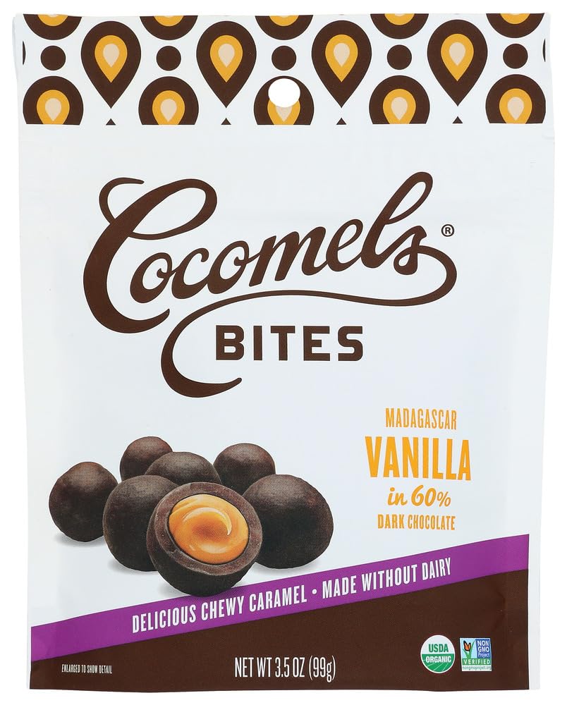 Amazon.com : Cocomels Chocolate Covered Caramel BITES - Organic - Made ...