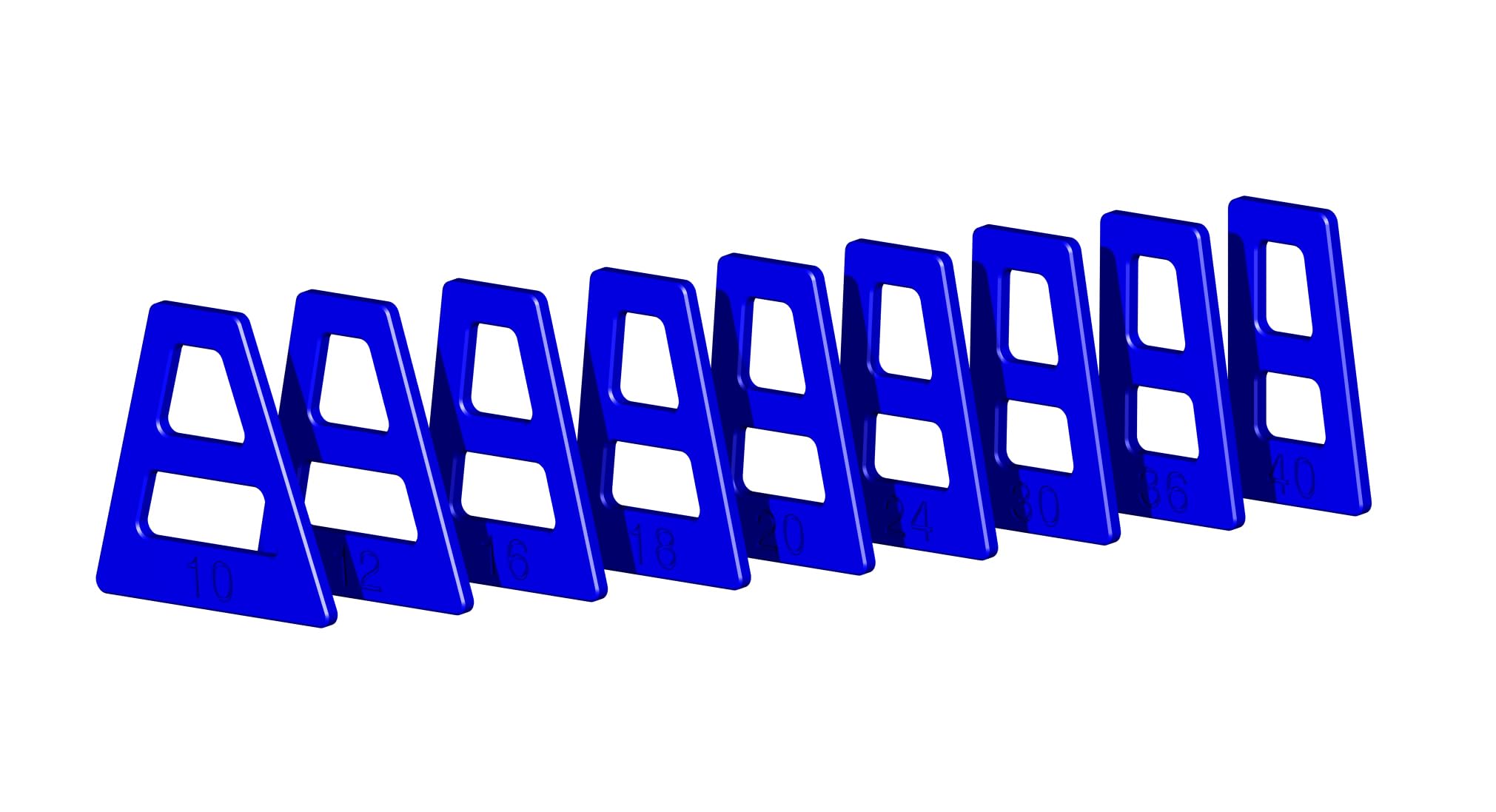 Segmented Bowl Wedgies - Wedges for Segmented Turning (Blue) - Amazon.com