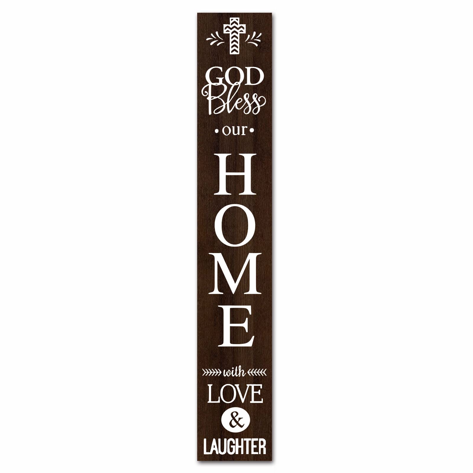 Amazon.com : Isaric Wood Decorative Signage, 8x48inch, God Bless Our ...
