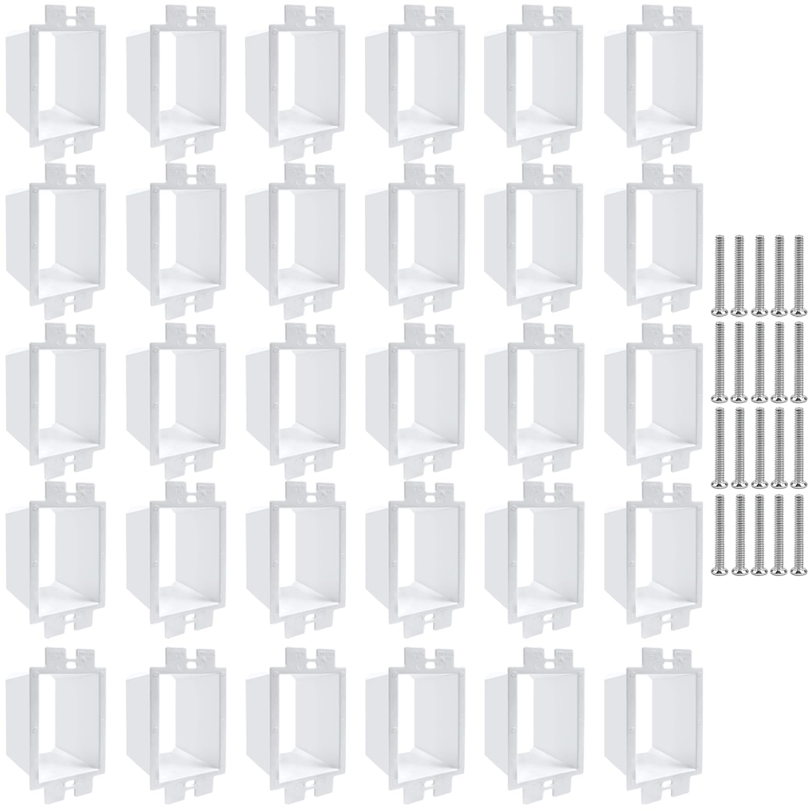 30 PCS BE1-2 Electrical Outlet Box Extenders with 60PCS Screws, (1-Gang ...