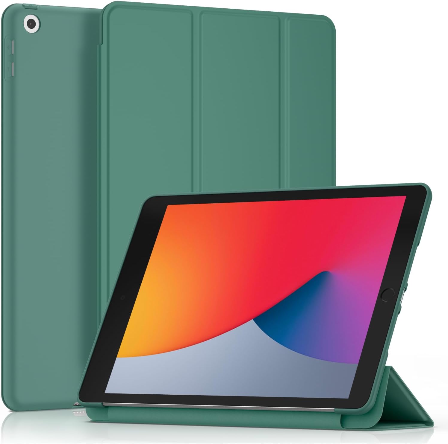 PU Case for iPad 9 Case & iPad 8 Case & iPad 7 Case 10.2 inch, PU Laser ...
