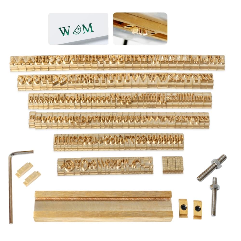 Amazon.com: ZONESUN Brass Stamping Letters Set for Hot Stamping Machine ...