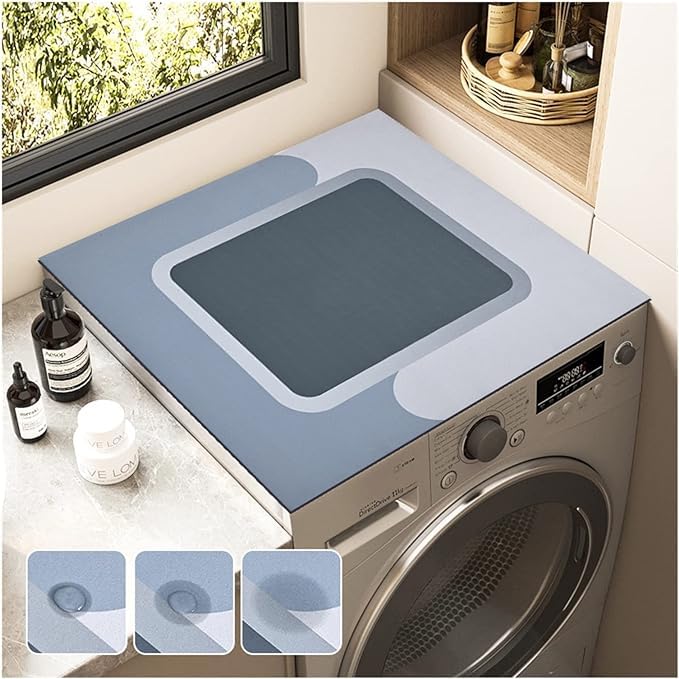 Kresal Washing Machine Cover Mat, Anti-Slip Fridge Dust Cover, Washing ...