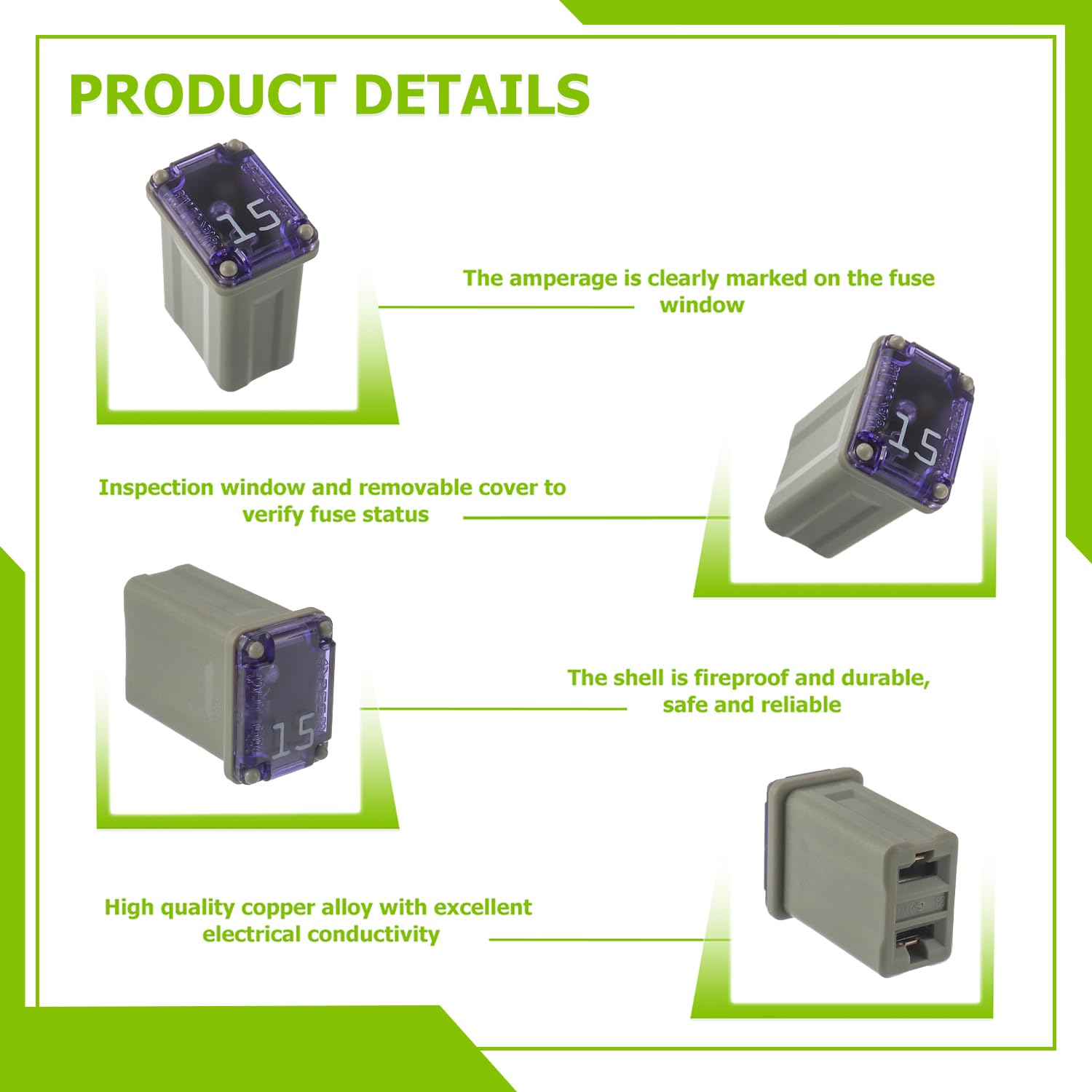 Snapklik.com : EPLZON 15A 15AMP 32V FMM MCASE 608815 Micro Cartridge ...