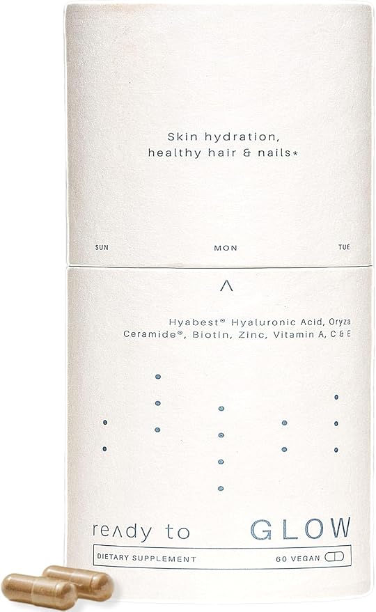 Amazon.com: GLOW Anti Aging Supplement | Hyabest® Hyaluronic Acid ...