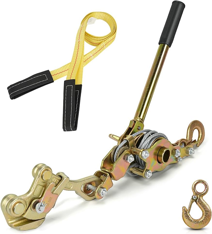Amazon.com: Fologtoo Zipline Tensioning Kit, Cable Winch Puller with ...