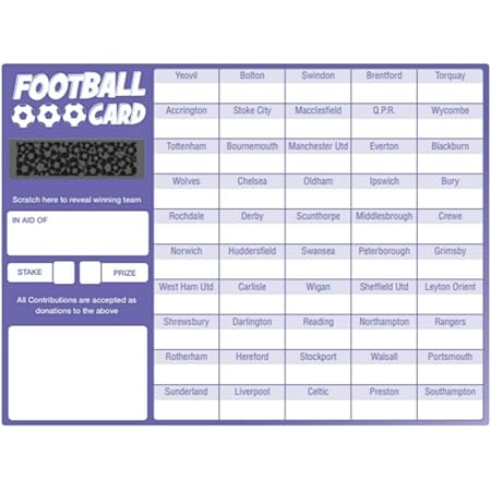 Crystals 1 - 59 Bonus Ball Card, Lottery Bonus Ball Fundraising Cards ...