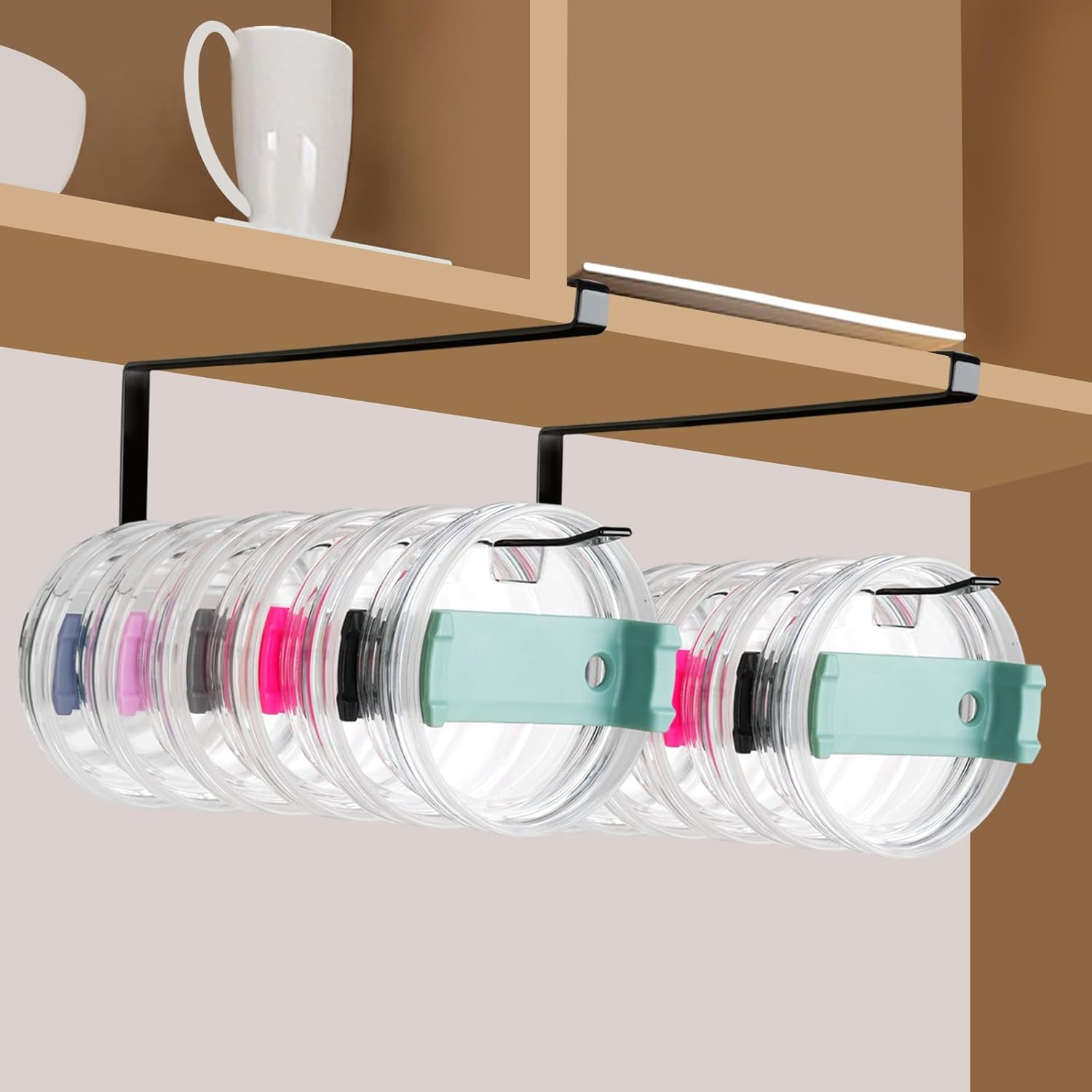 Amazon.com - CAPHONT 2 Pack Tumbler Lid Organizer, Lid Holders Inside ...