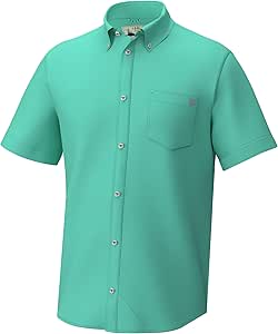 Amazon.com: HUK Men's Kona Solid Short Sleeve Fishing Button Down Shirt : Clothing, Shoes & Jewelry
