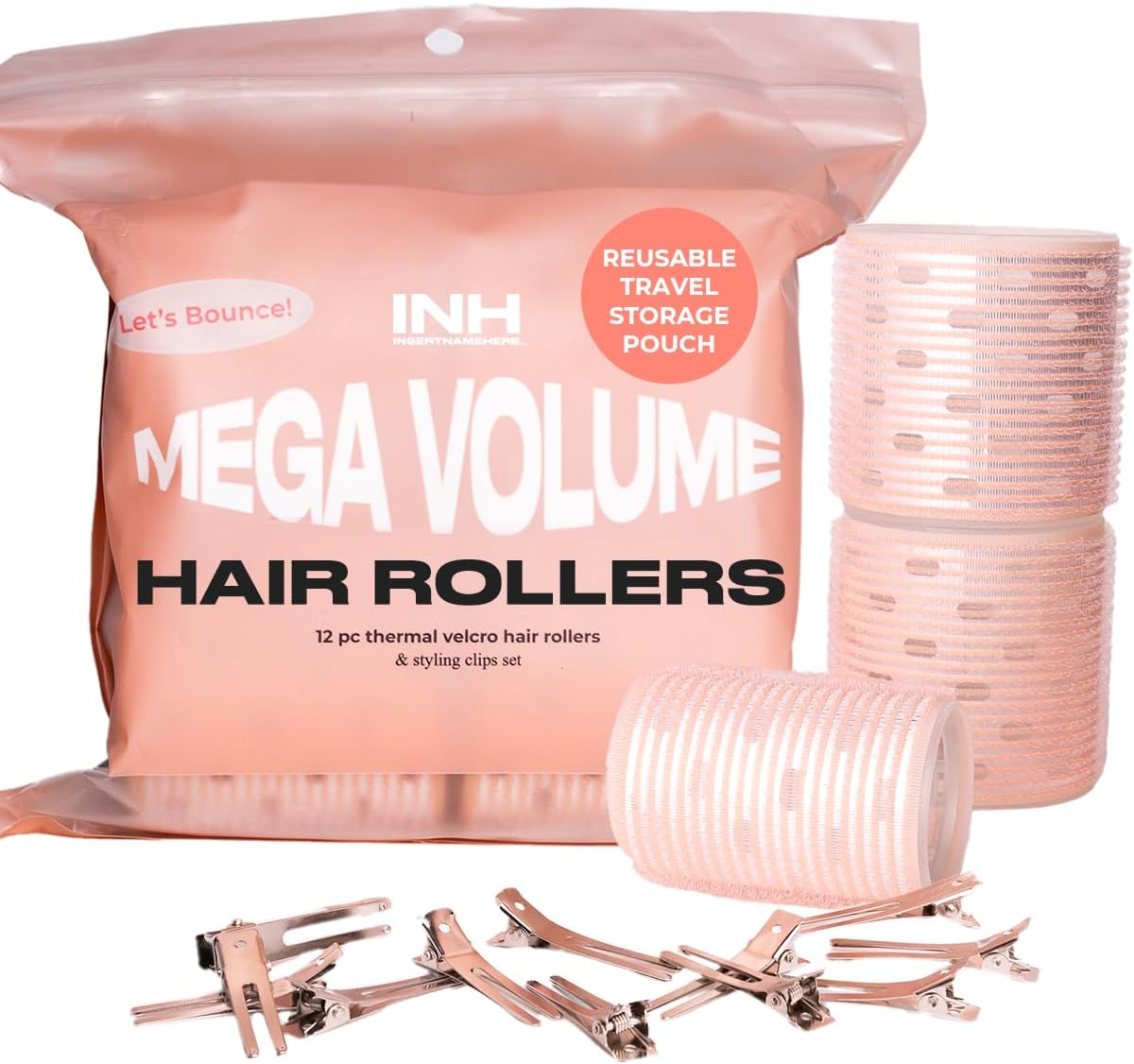 Amazon.com : Kitsch Ceramic Thermal Rollers - Self Grip Hair Rollers ...