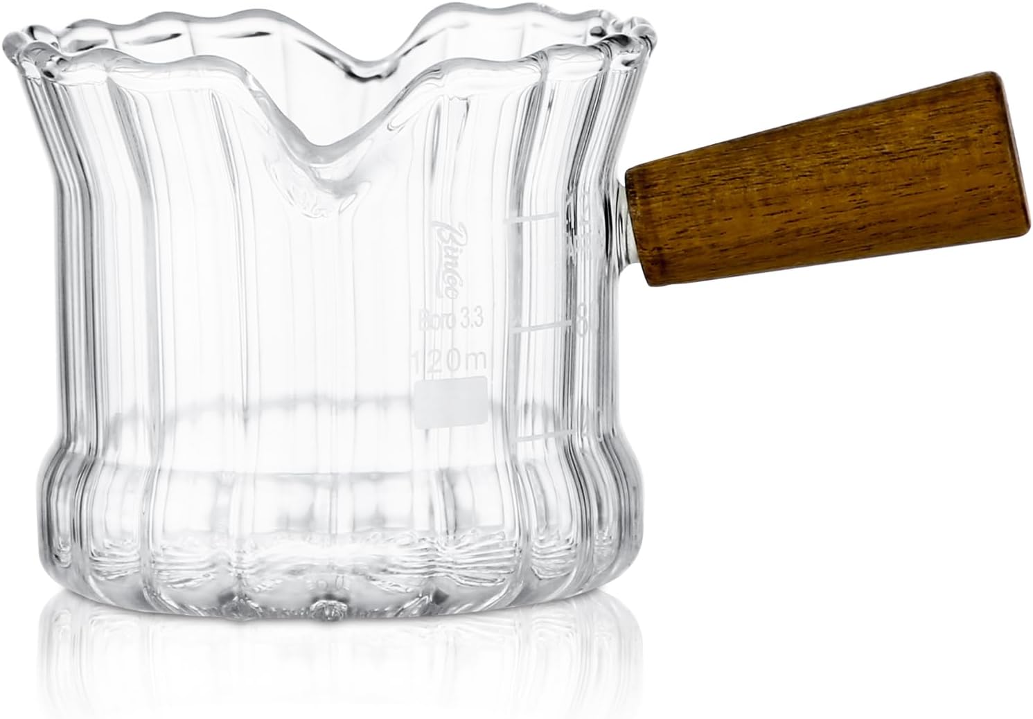 Amazon.com | Espresso Shot Glass,160ML Espresso Cups with Wood Handle ...