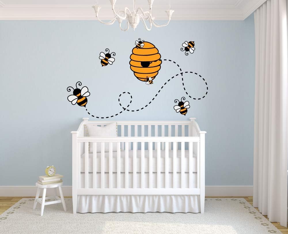 Amazon.com: ZigRocket Honey Bee on Tree Story DIY Wall Sticker Removal ...