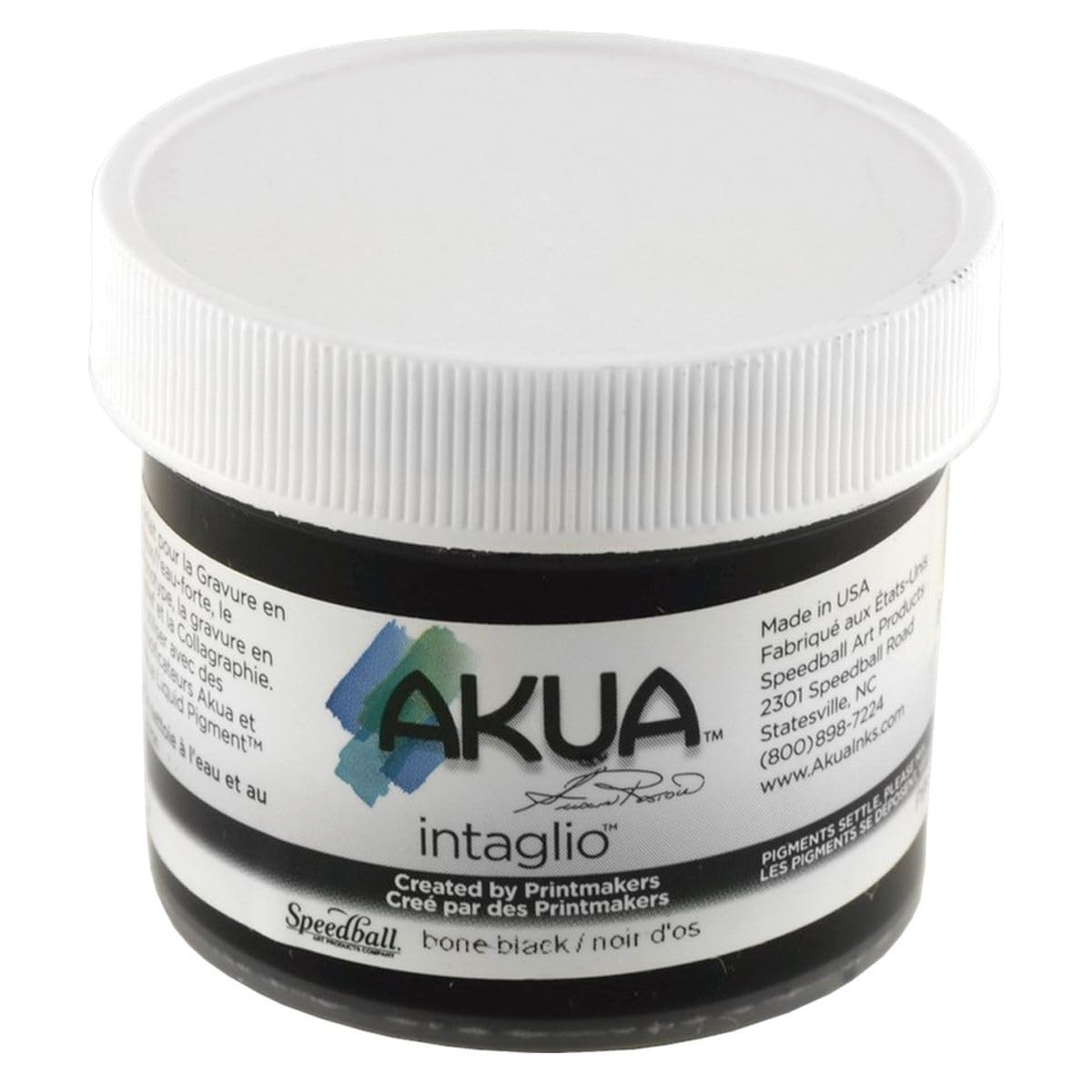 Amazon.com: Akua Intaglio Water-Based Ink, 8-Ounce Jar, Bone Black