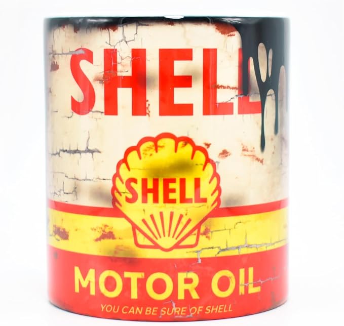 Classic Motor Oil Mug - Race Fuels - Art - Retro Oil Cans - Memorabilia ...