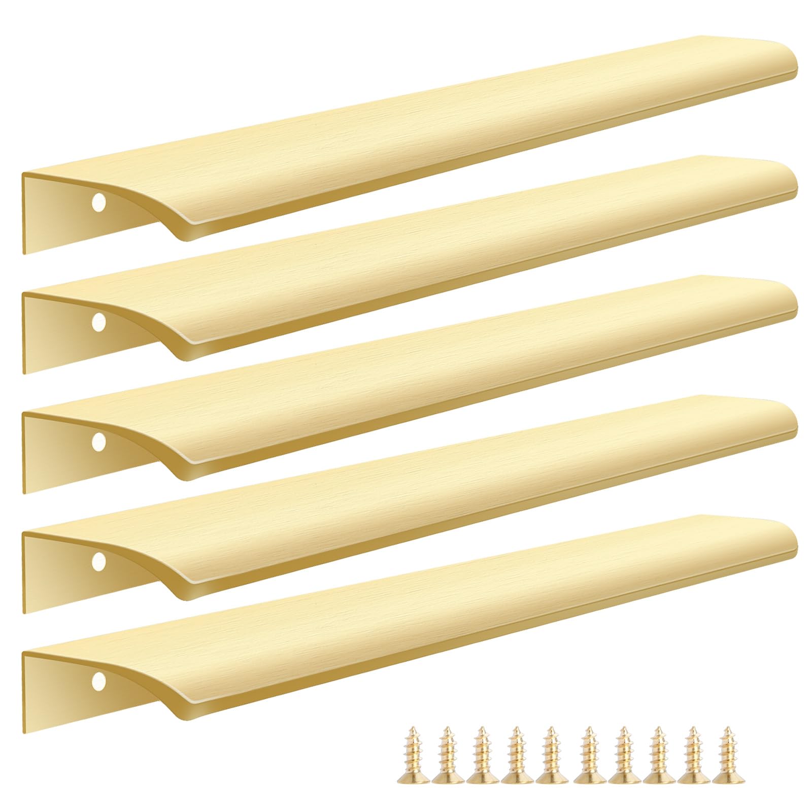 Snapklik.com : Malimali 5 Pack Gold Edge Finger Pulls For Wardrobes ...