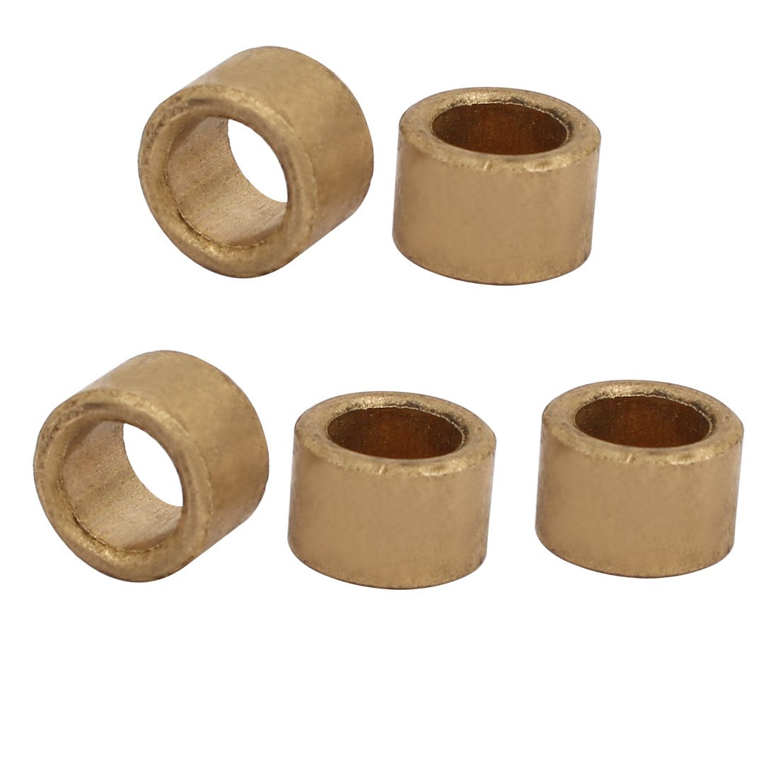 uxcell 8mm X 12mm X 8mm Self-lubricating Brass Bushing Sleeve Roller ...