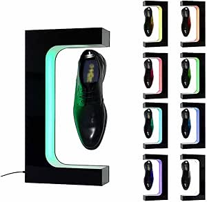 Amazon.com: MEGXON Magnetic Floating Shoe Display with Led Remote ...
