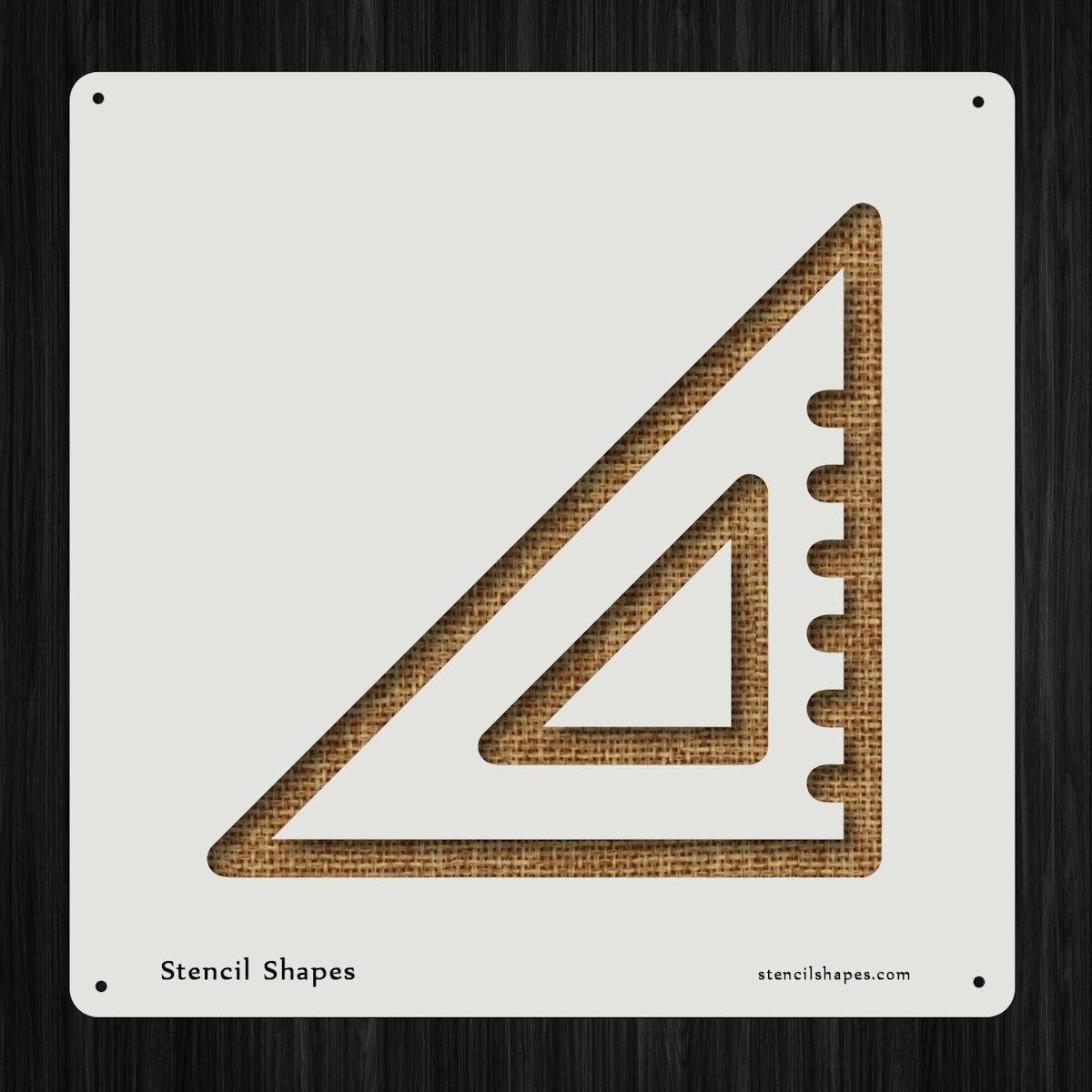 Straight Edge Ruler Triangle
