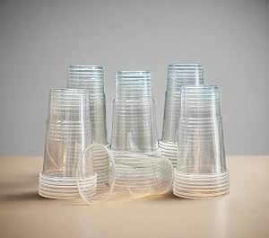 HOT BARGAINS Clear Plastic Pint Cups 20oz/568ml, Pack of 1000, Reusable ...