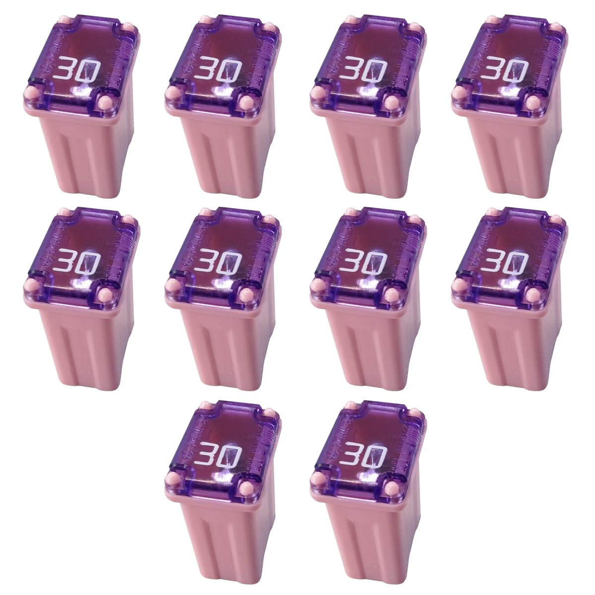 Amazon.com: 10PCS 30 Amp Car Micro Cartridge Fuses, Car Square Fuse ...