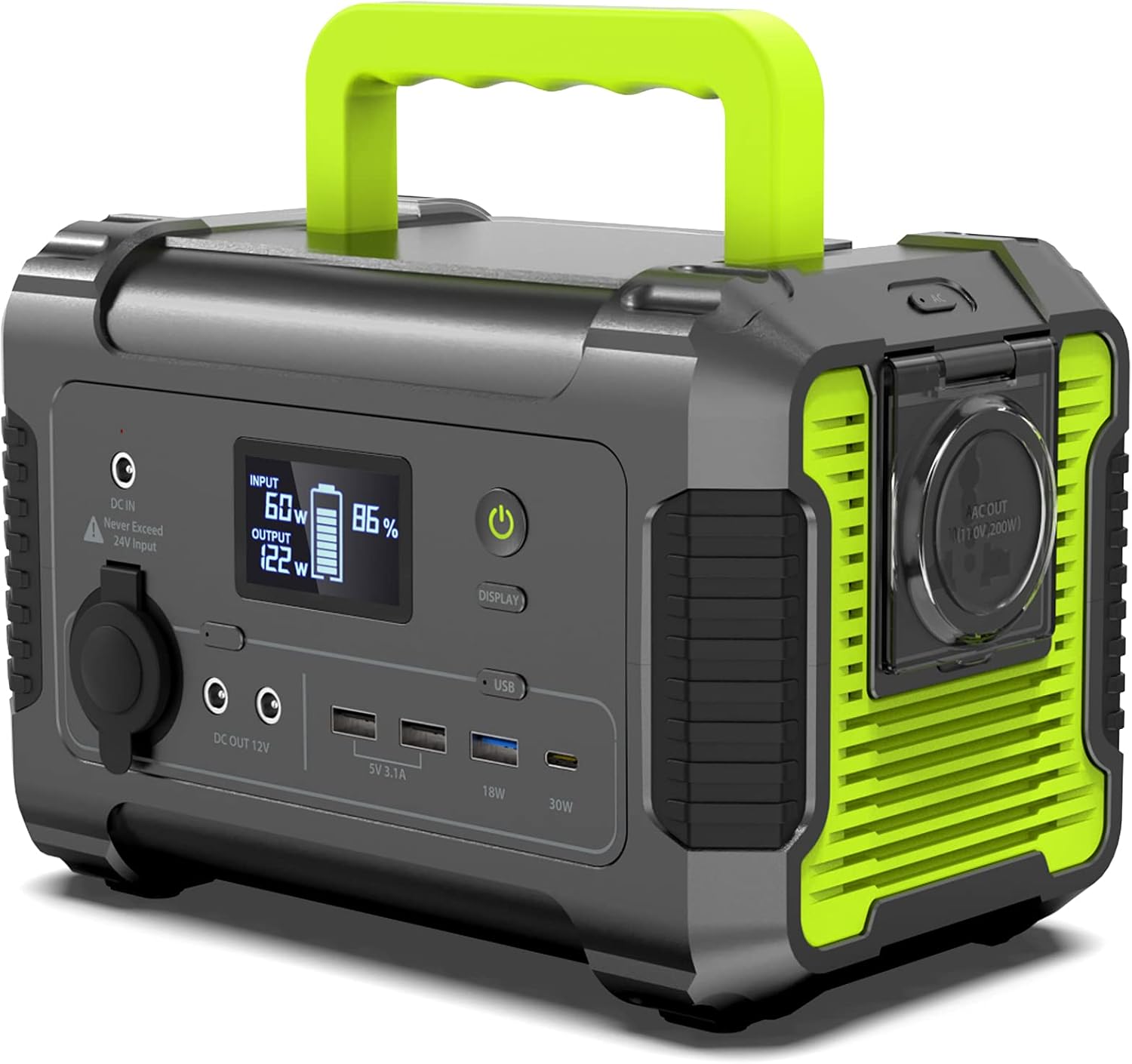 Amazon.com: PAXCESS Portable Power Station 200W, 230Wh/62400mAh ...