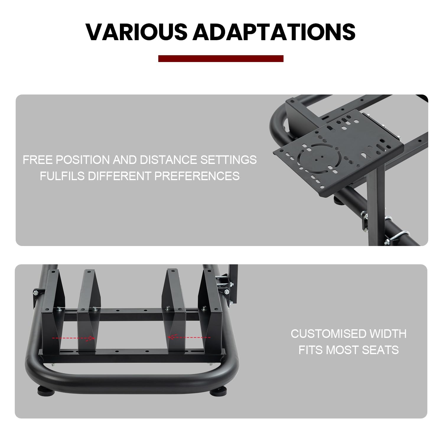 Snapklik.com : Marada Racing Sim Cockpit Stand 50mm Large Round Tube ...