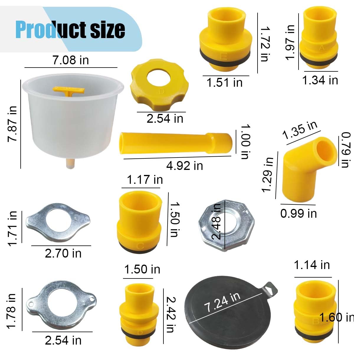 Snapklik.com : Spill Proof Coolant Funnel Kit, No Spill Radiator ...