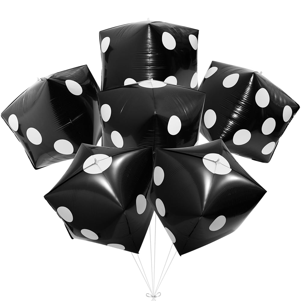Amazon.com: Jumbo 4D Square Dice Balloon Game Poker Event Night ...