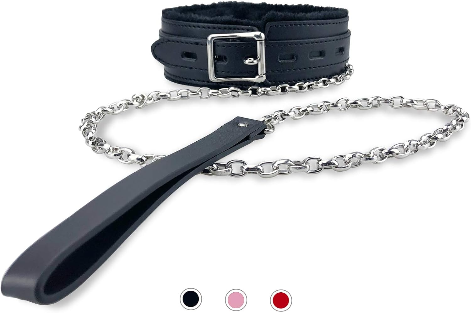 Amazon.com : PU Leather Gothic Choker Collar with Long and Durable ...