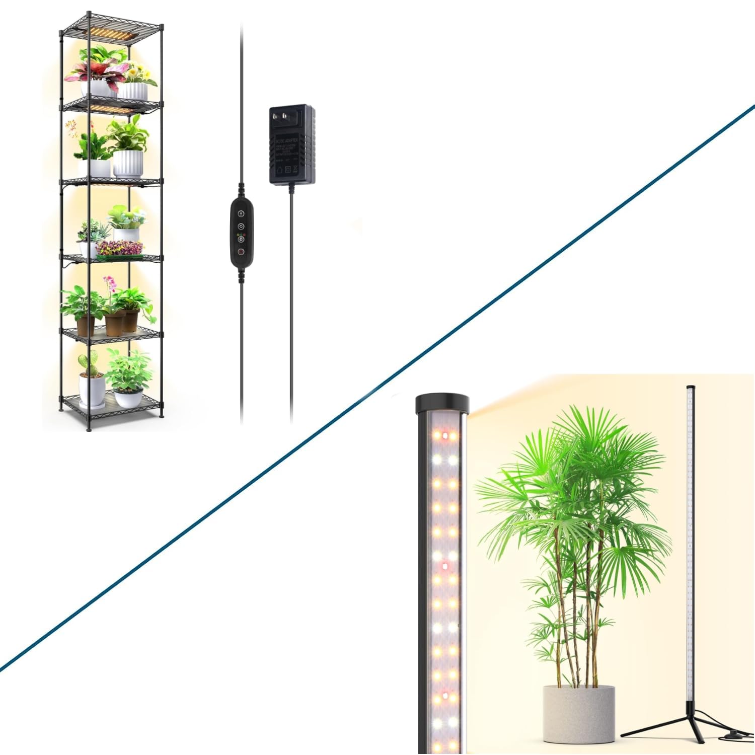 Amazon.com: Barrina Grow Lights for Indoor Plants with Stand, 42W 169 ...