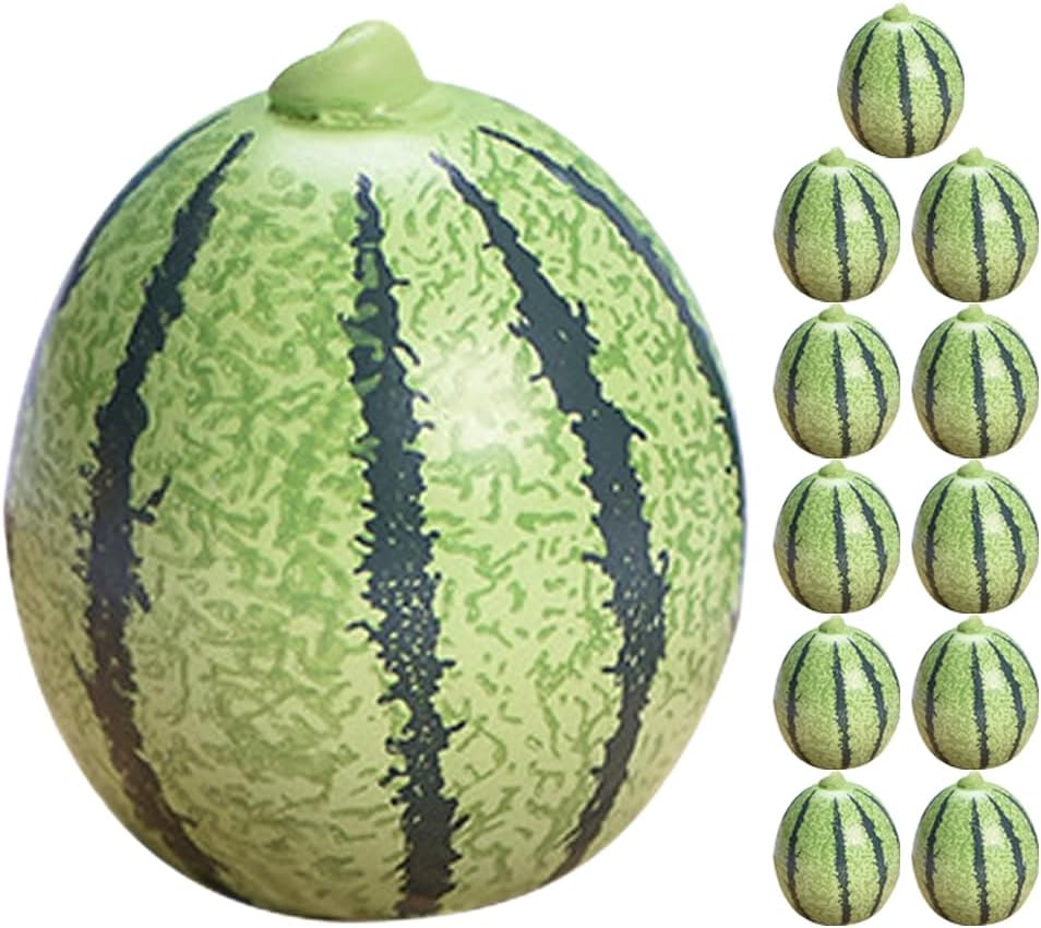 Amazon.com: LOGOFUN 12pcs Fake Mini Watermelons Mini Artificial ...