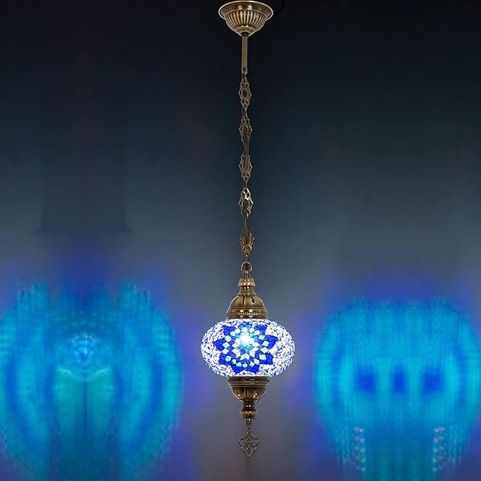 Buy MOZAIST Semi Flush Mount Ceiling Light Hard Wired Pendant Lamp ...