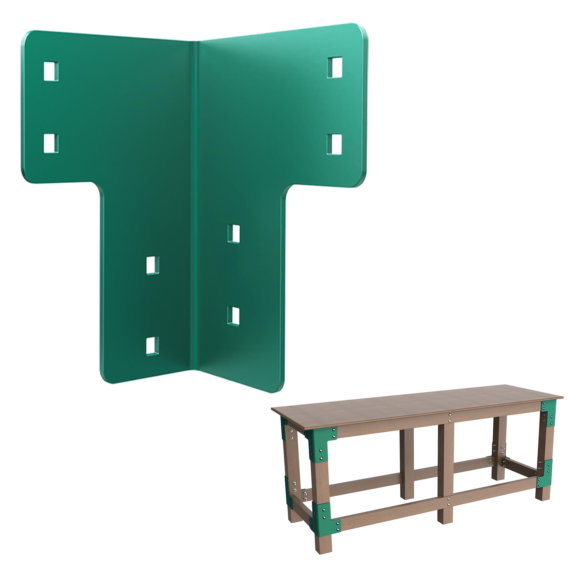 vikofan Heavy Duty Workbench Kit - Garage Workbench Legs Brackets, 8 ...