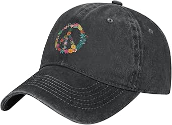 Nature Peace Sign Baseball Cap Outdoor Leisure Adjustable Cowboy Hat ...