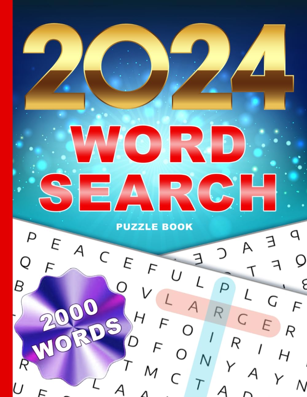 Amazon.com: 2024 Word Search Puzzle Book: Relaxing Large Print Wordfind ...