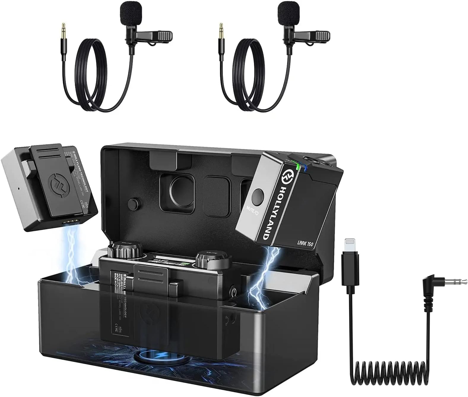 Amazon.com: Hollyland Lark Max Duo Kit Bundle with Adjustable Magnetic ...