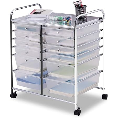 Amazon.com: Yaheetech 15 Drawers Rolling Storage Cart Multipurpose ...