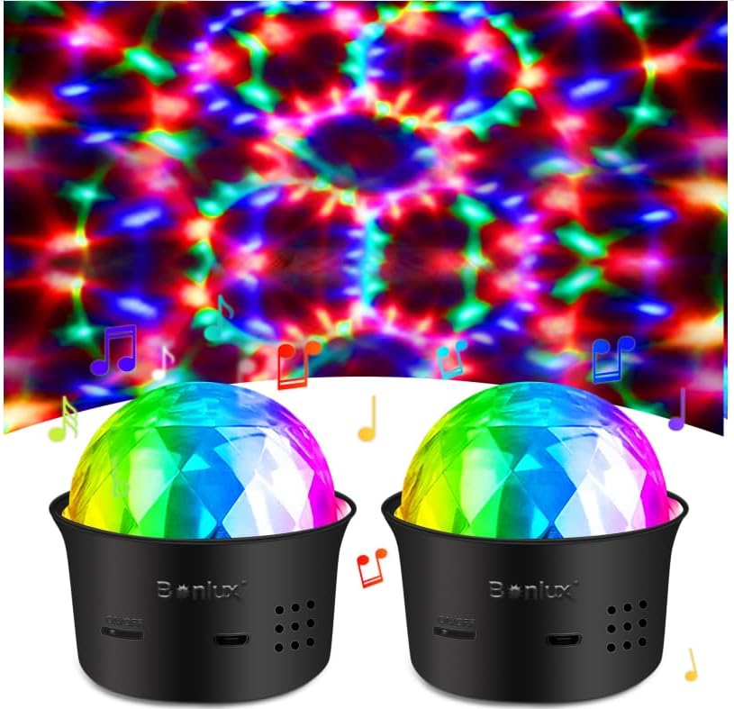 Bonlux Sfera da discoteca 5 V effetti di luce da discoteca effetti di ...