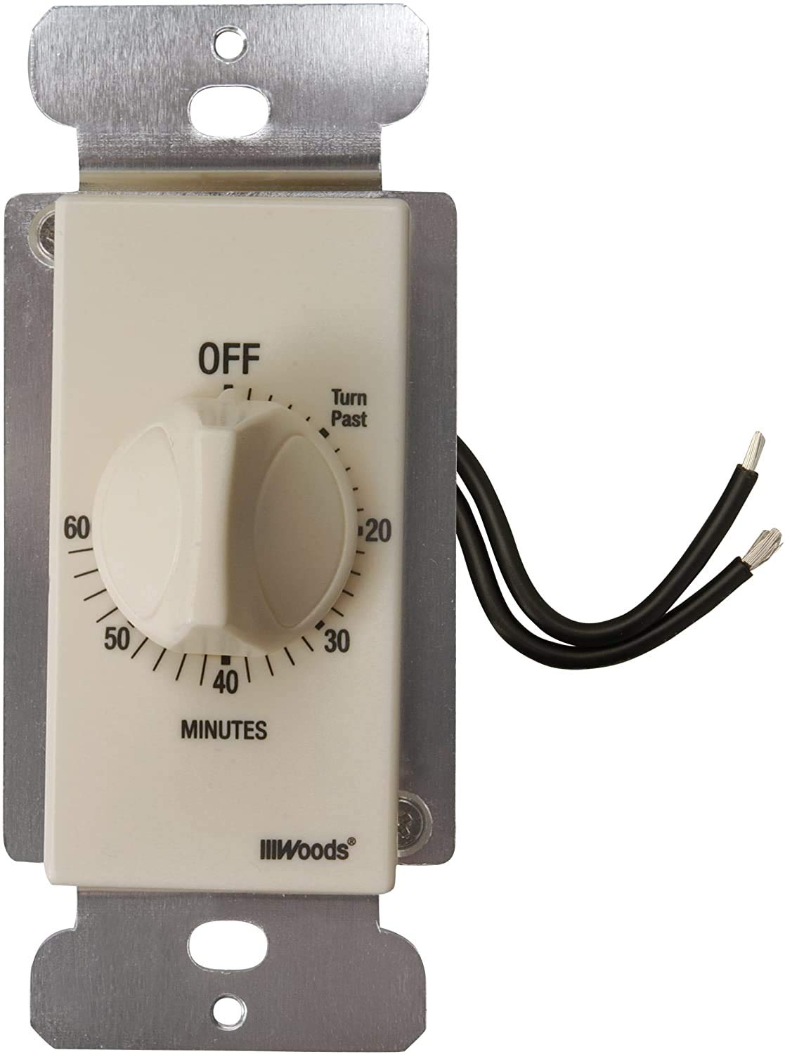 Woods 59718 In-Wall 60 Minute Spring Wound Timer; Light Almond - Amazon.com