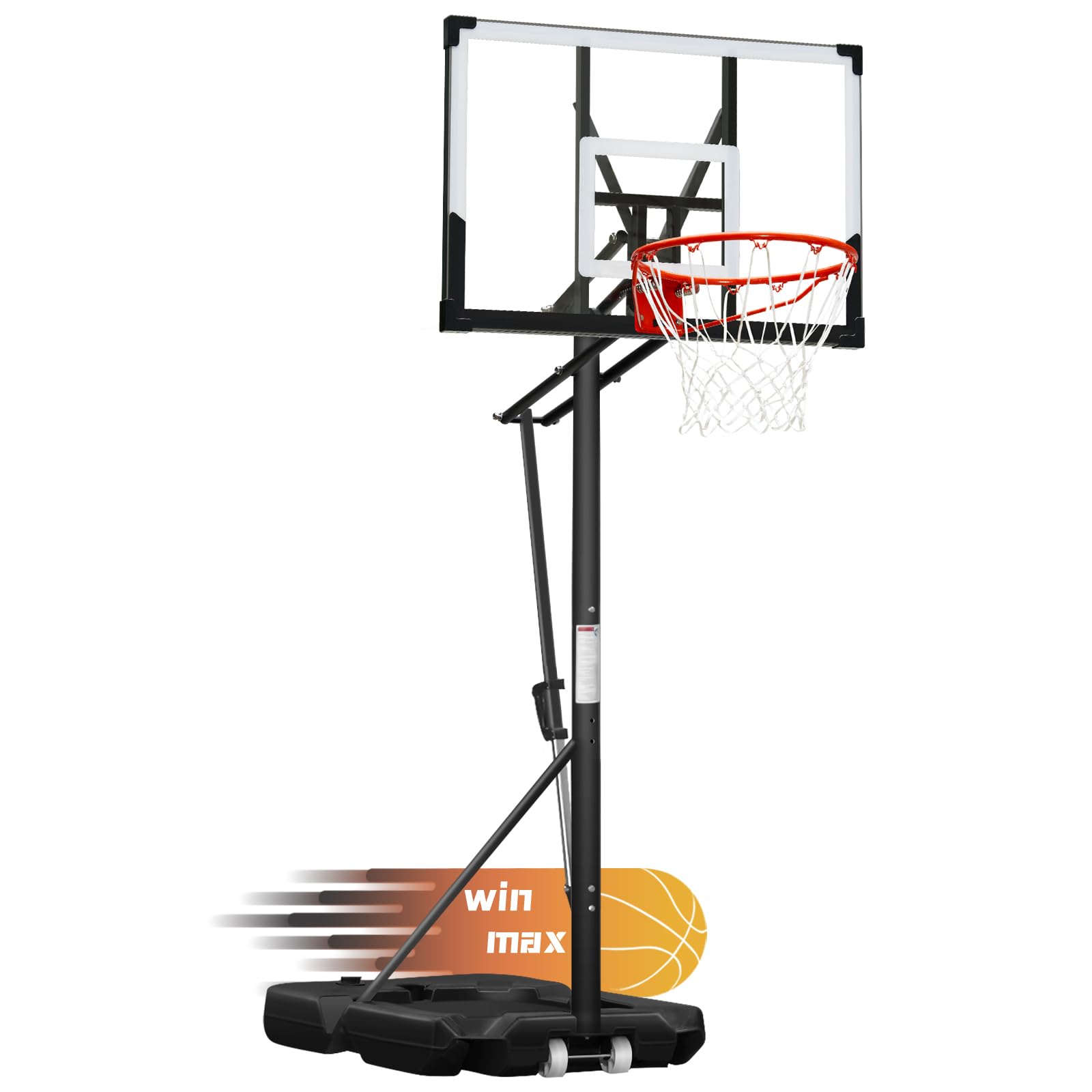 Snapklik.com : WIN.MAX Portable Basketball Hoop Quickly Height Adjusted ...