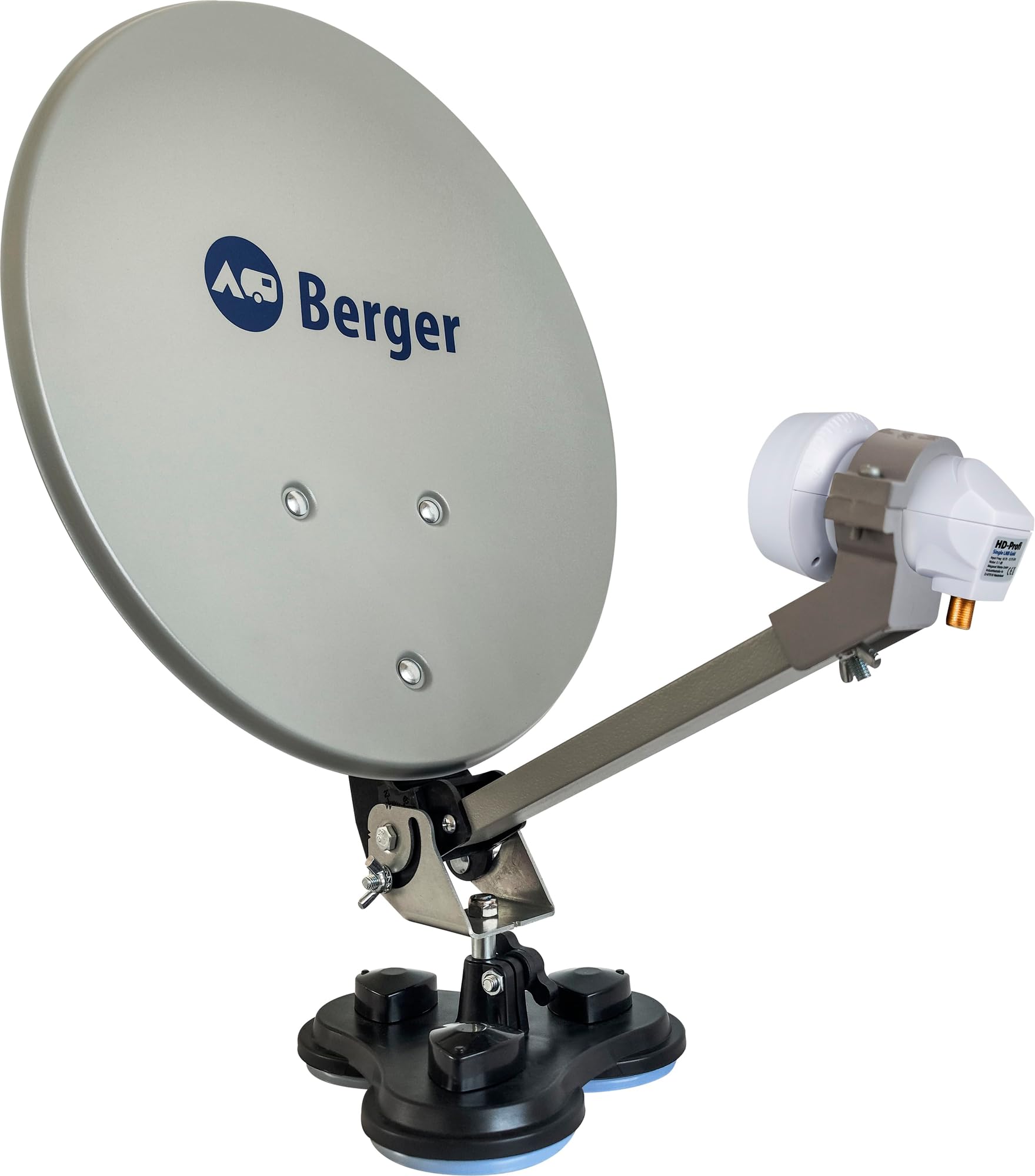 BERGER Mobile Sat-Anlage Komplettset Single-LNB im Campingkoffer ...