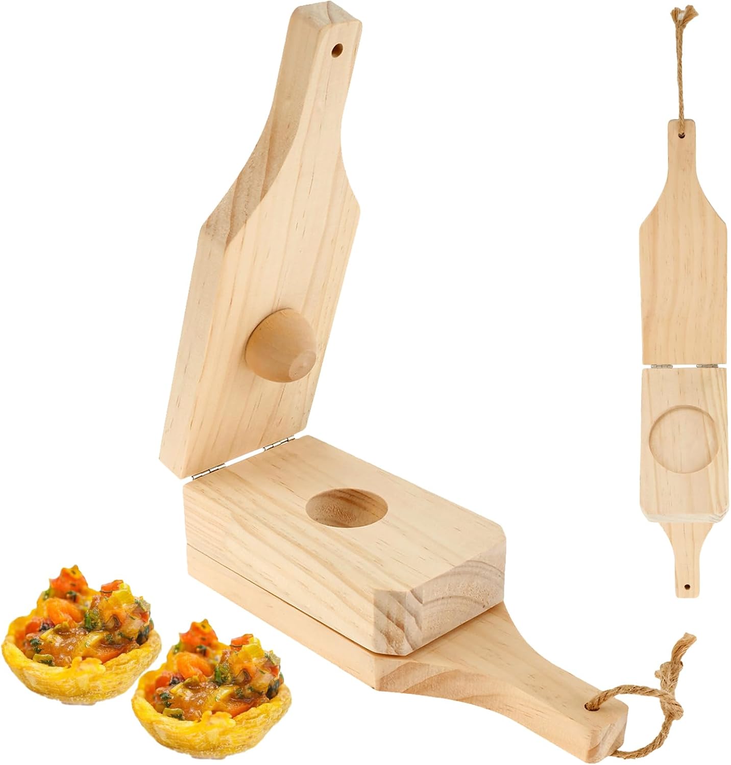 Amazon.com: Wooden Tostones Plantain Press, 2-in-1 Smasher and Cup ...